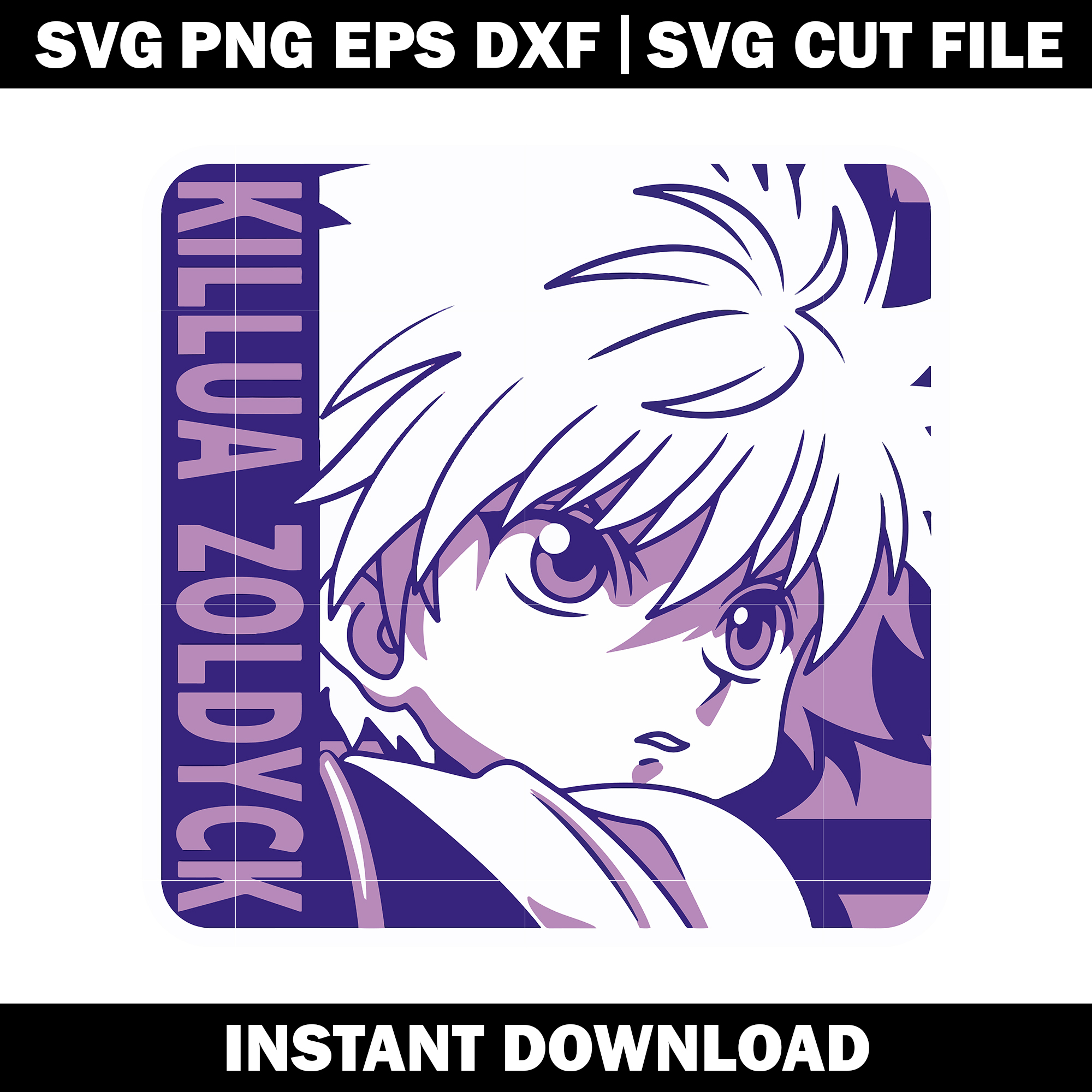 Anime Killua Zoldyck Svg, Manga Svg, Anime svg, logo shirt s | Inspire ...