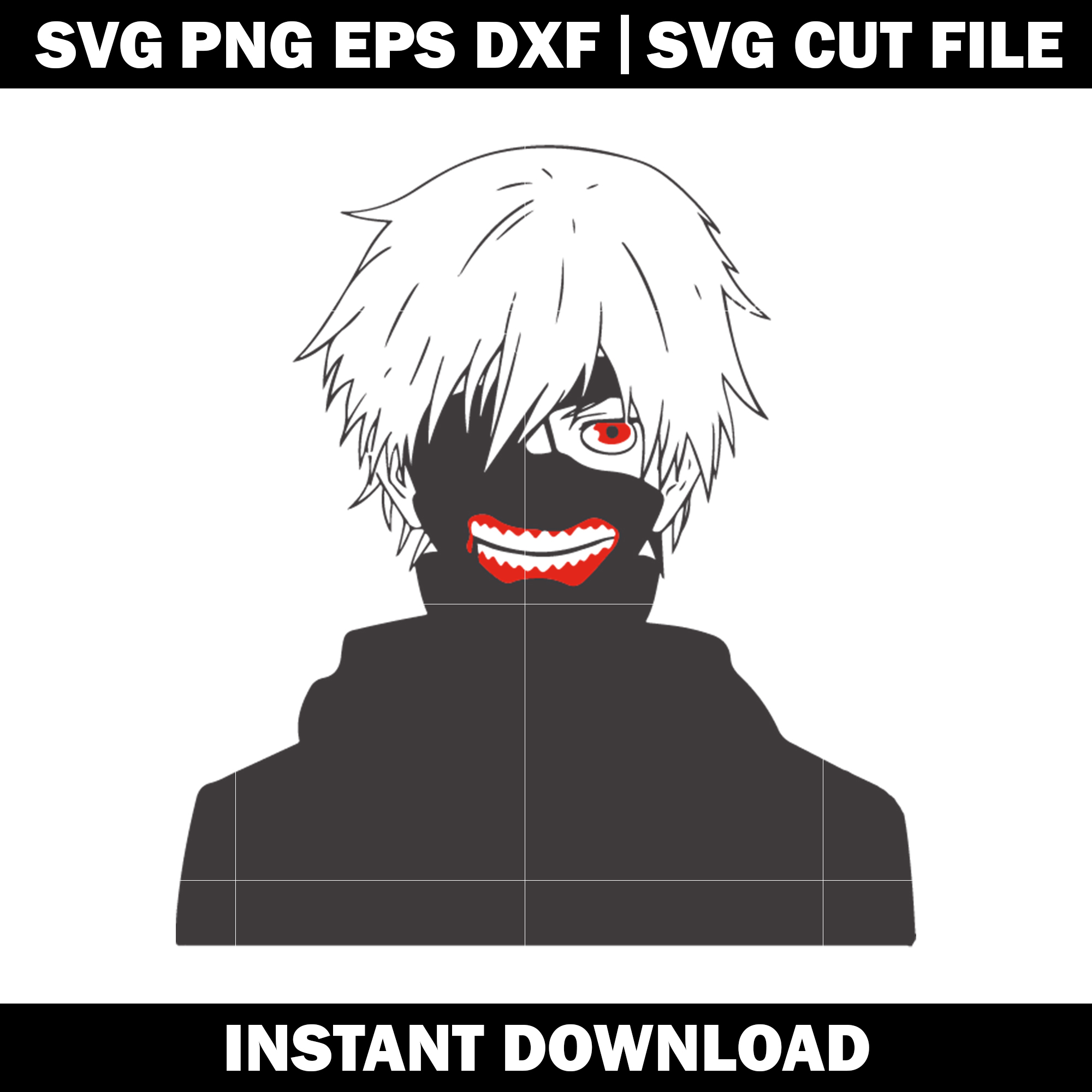 Ken Kaneki Svg, Tokyo Ghoul anime svg, Anime svg, logo shirt | Inspire ...