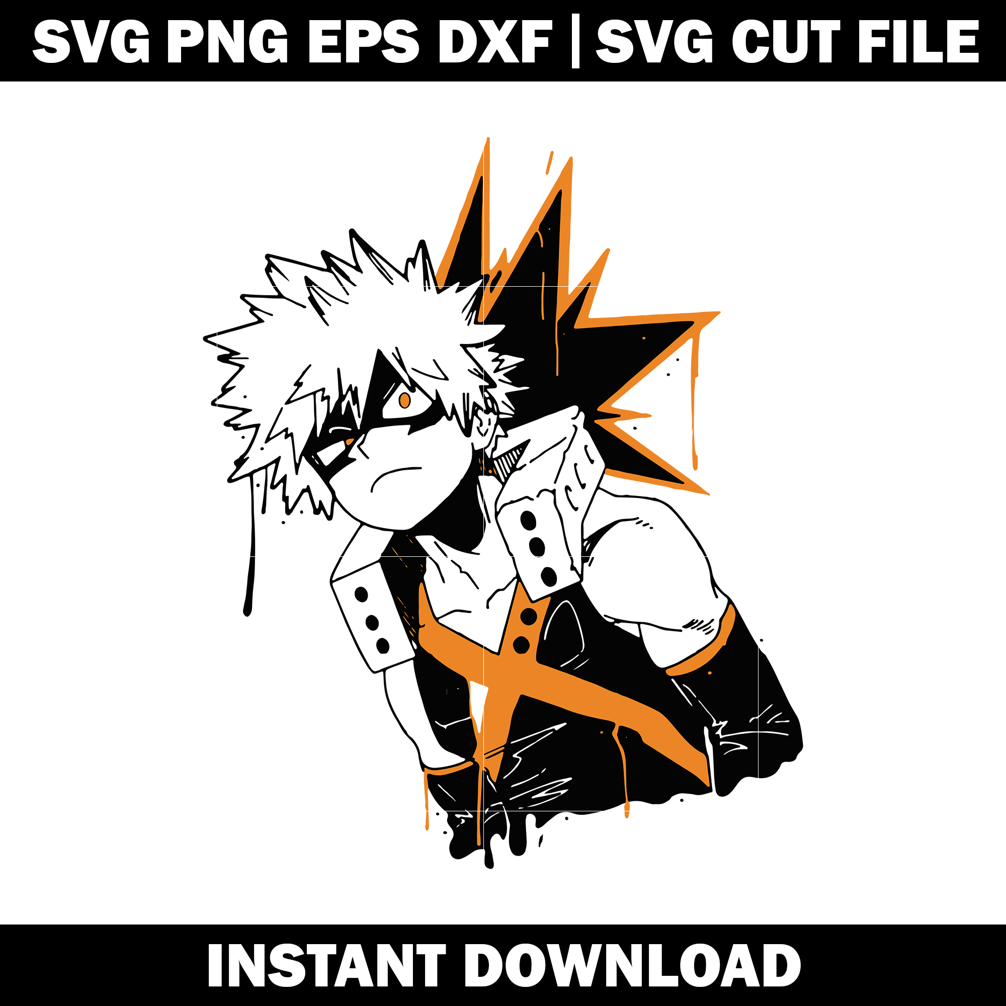Katsuki Bakugo Svg, My Hero Academia Anime svg, logo shirt s | Inspire ...