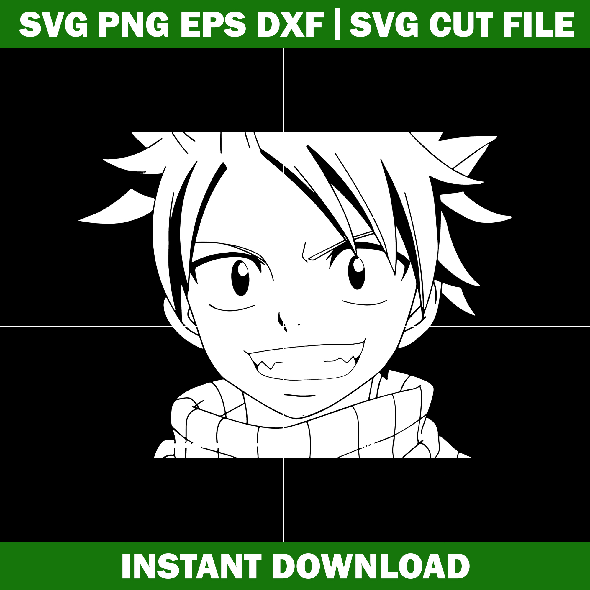 Natsu Dragneel Svg, Fairy Tail Svg, Anime svg, logo shirt sv | Inspire ...