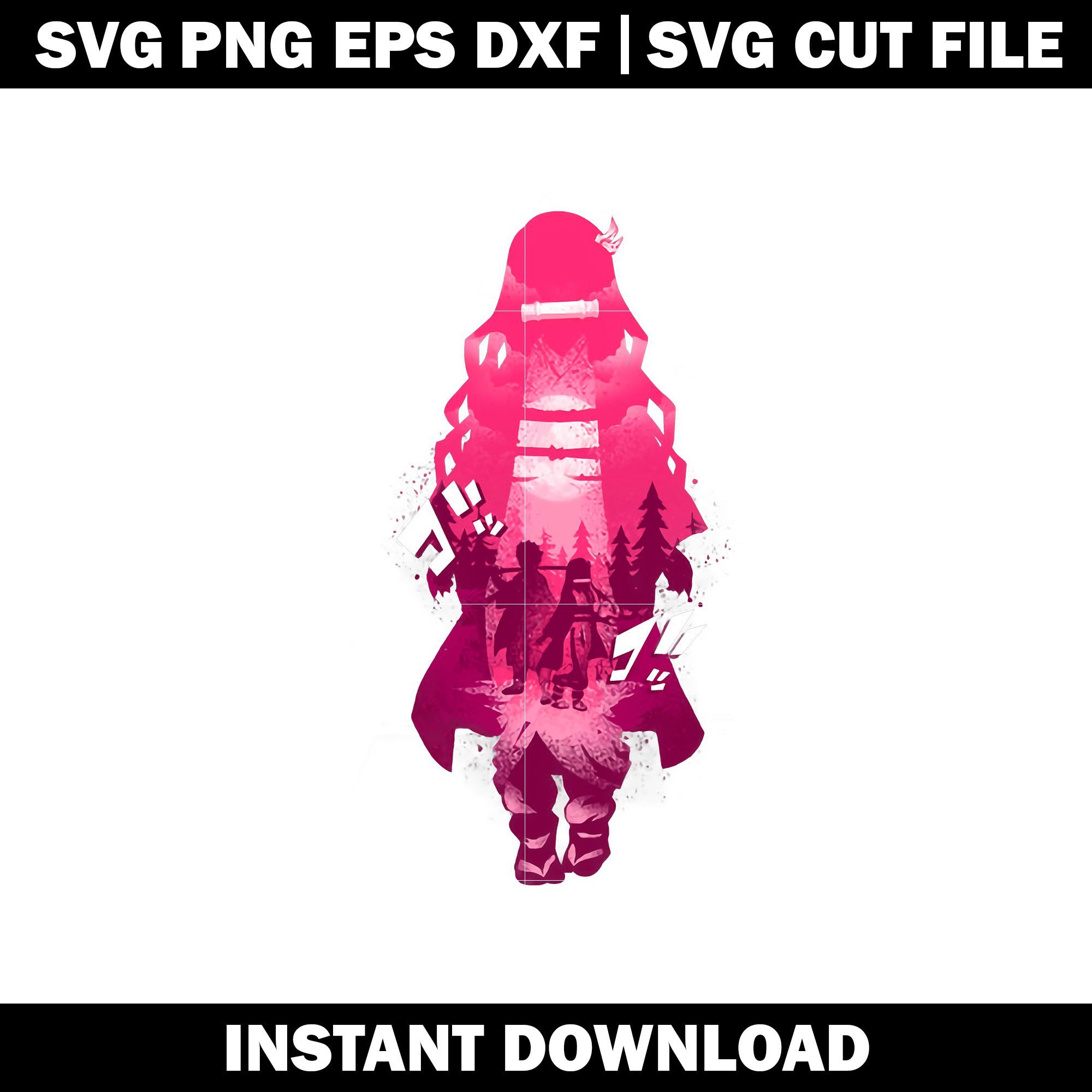 Nezuko Kamado svg, Anime Svg, Anime svg, logo shirt svg, log - Inspire ...