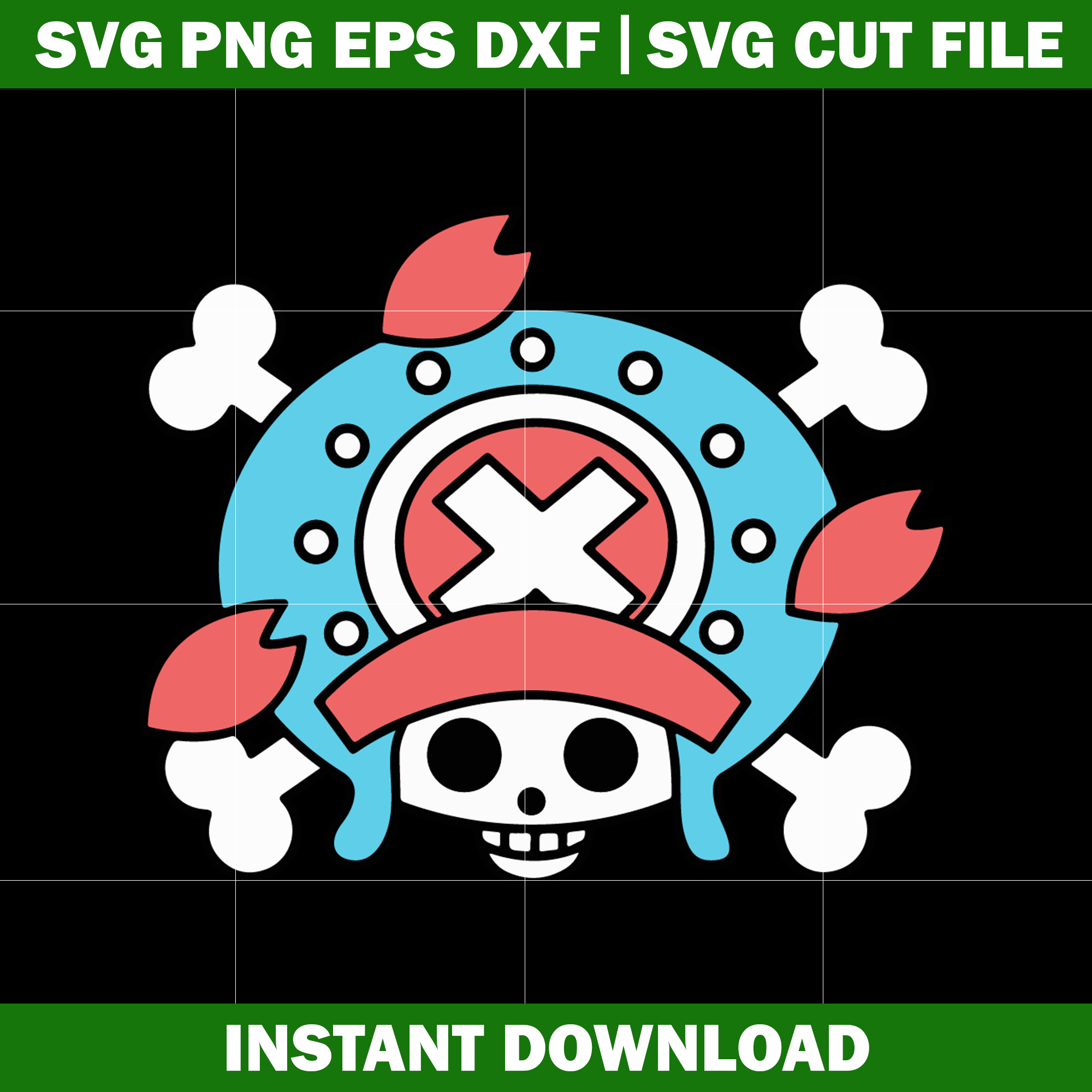 One Piece Chopper Skull Svg, Anime svg, logo shirt svg, logo | Inspire ...