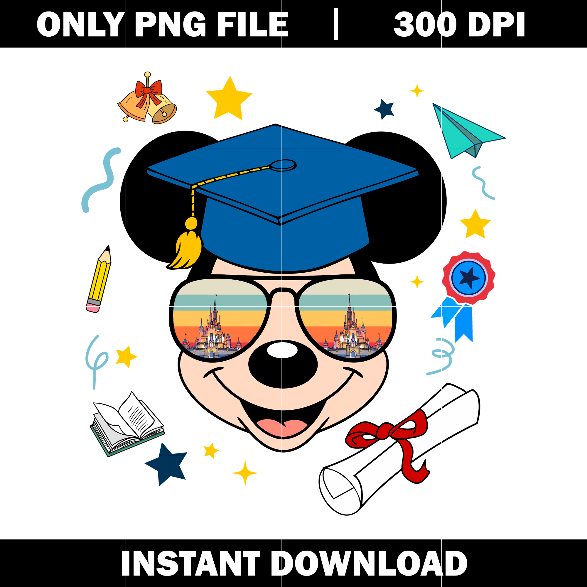 Mouse Graduation png, Graduate png, Disney vacation png, log | Inspire ...