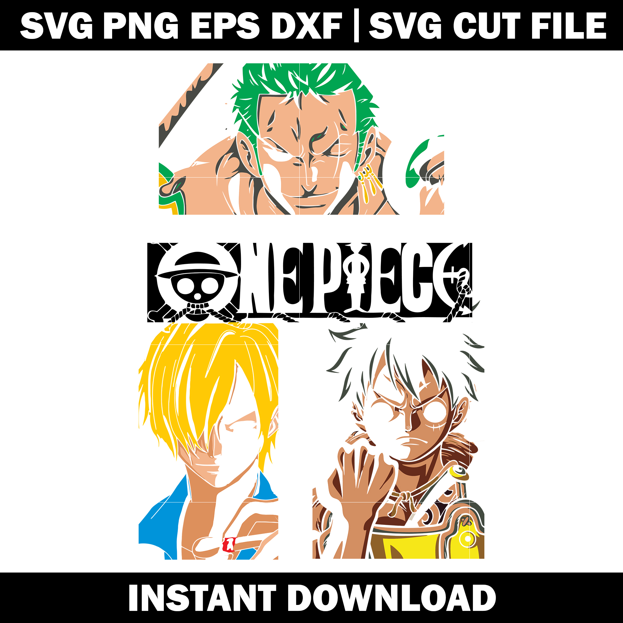 One Piece Svg, Anime Svg, Anime Cartoon svg, Anime svg, logo - Inspire ...