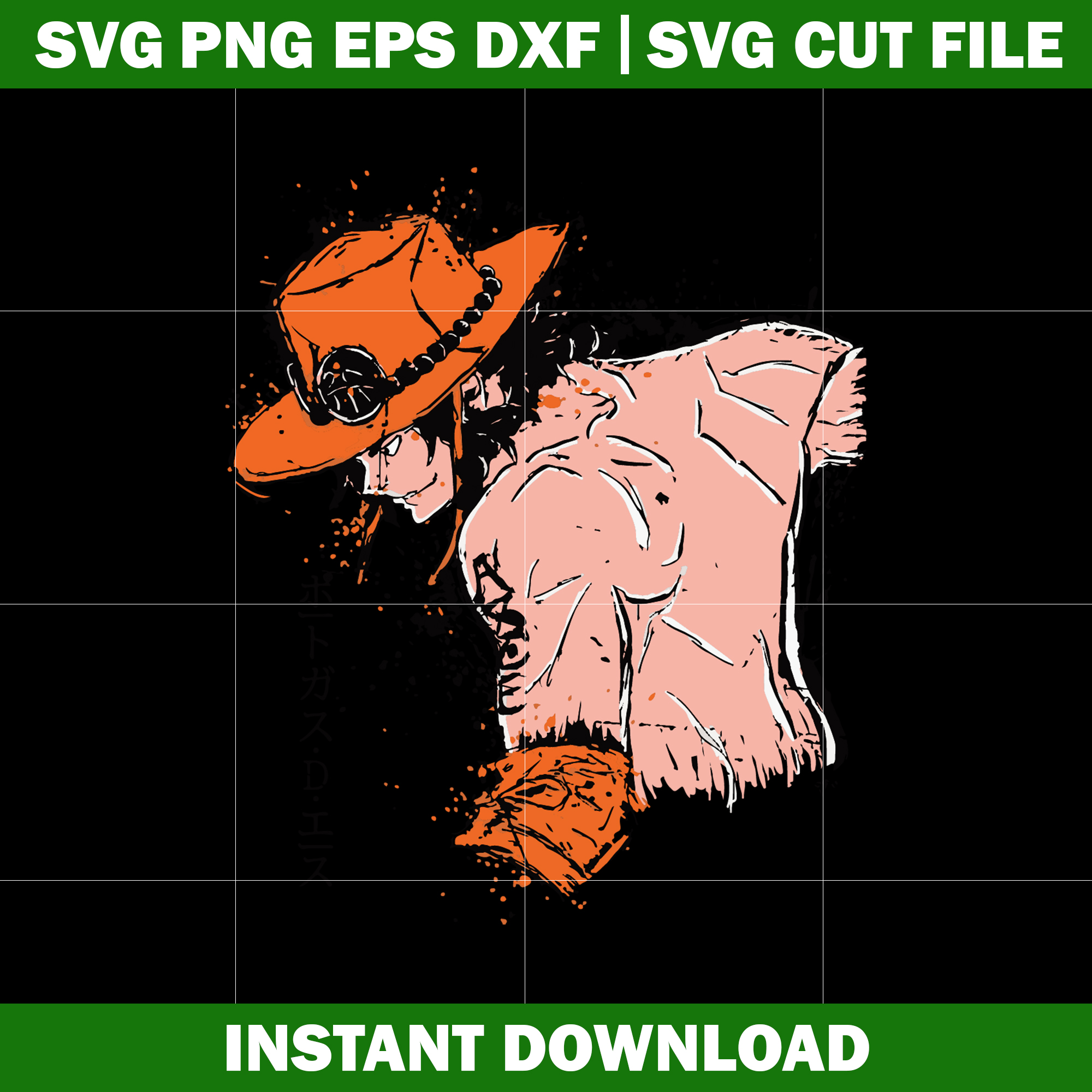 Portgas D. Ace anime Svg, Anime svg, logo shirt svg, logo de - Inspire ...