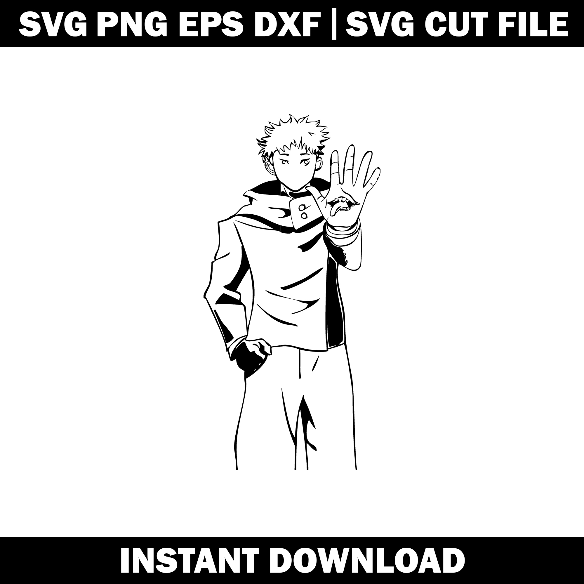 Yuji Itadori Svg, Jujutsu Kaisen svg, anime svg, logo shirt | Inspire ...