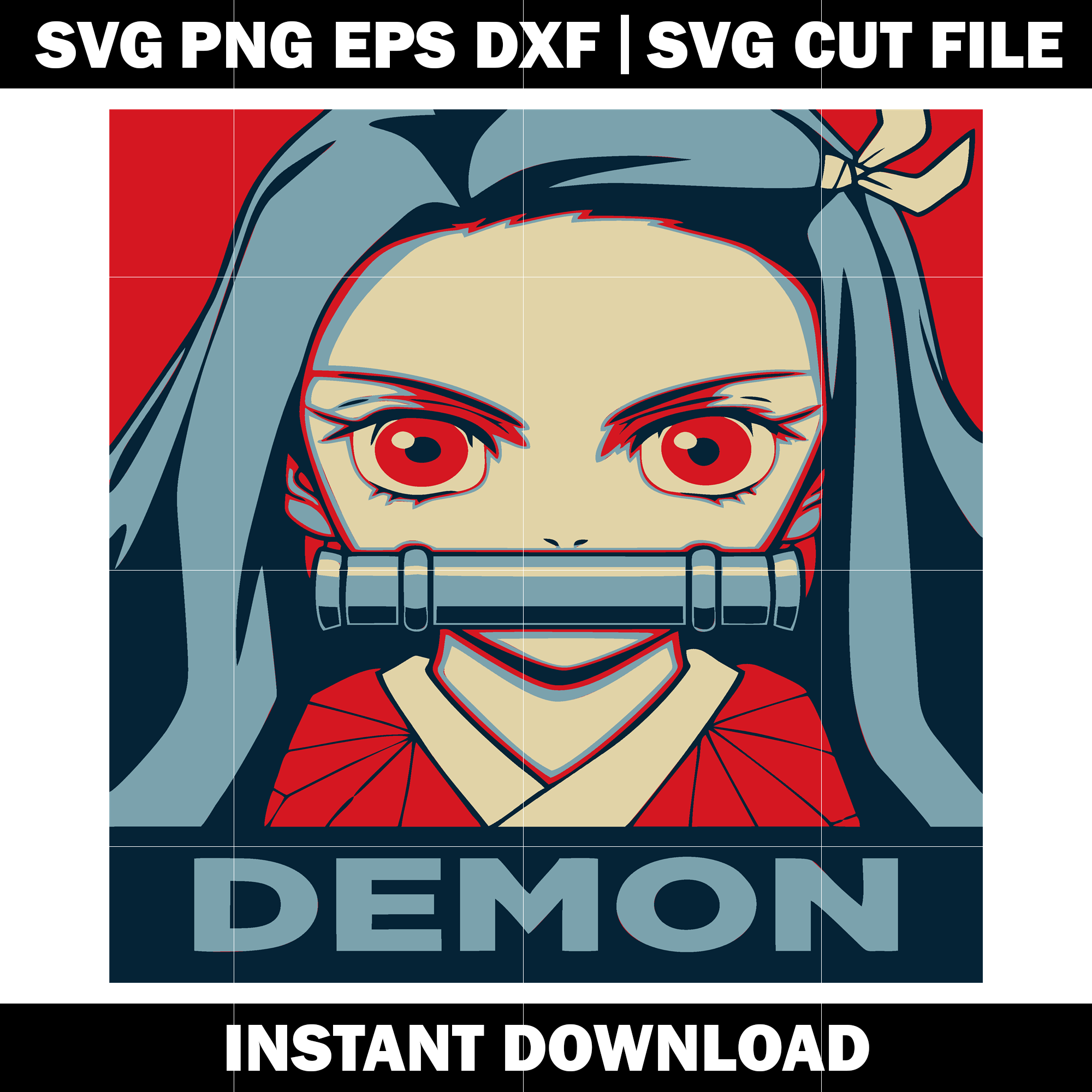 Nezuko Kamado Svg, Nezuko anime svg, anime svg, logo shirt s - Inspire ...