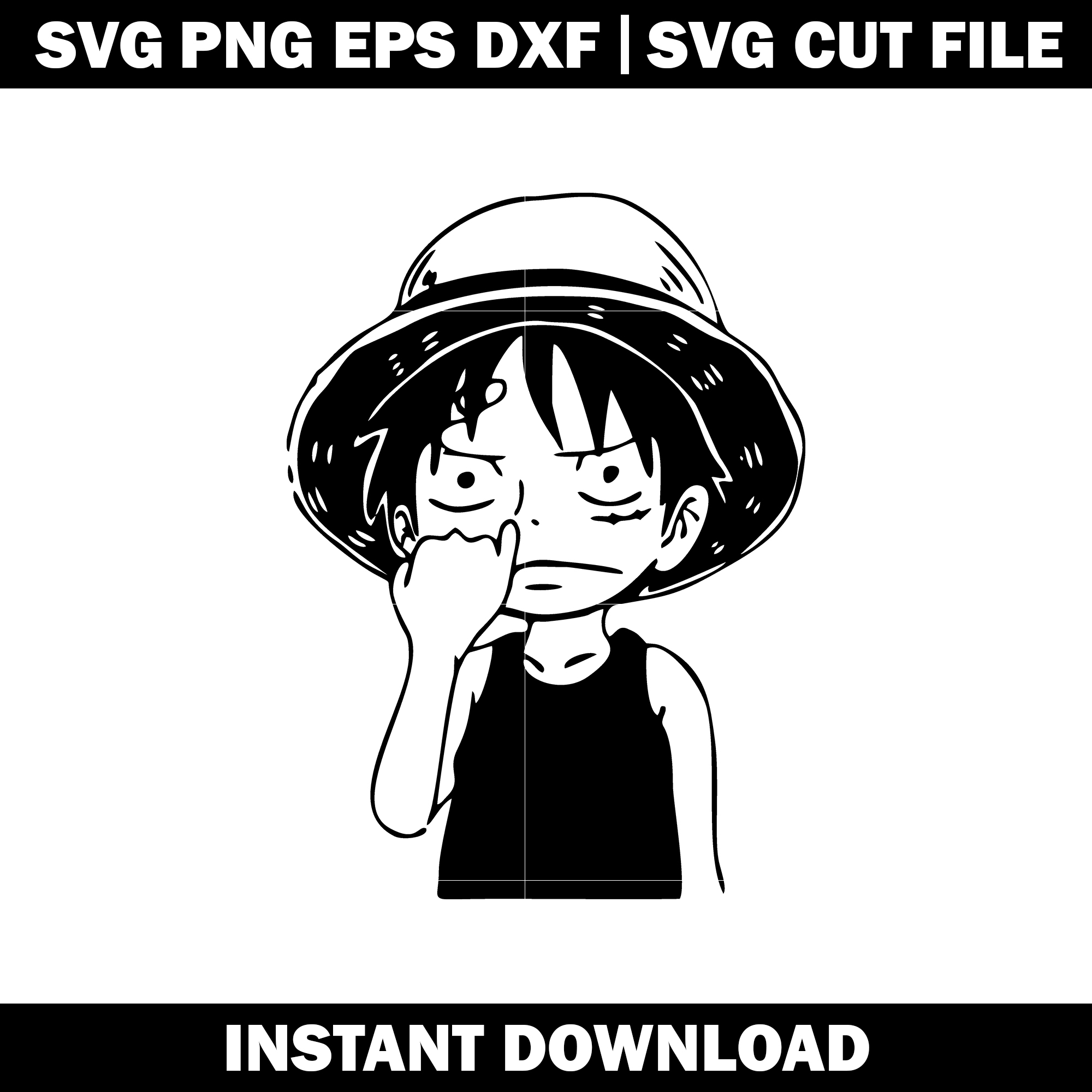 Monkey D. Luffy logo svg, Pirate Island svg, anime svg, logo - Inspire ...