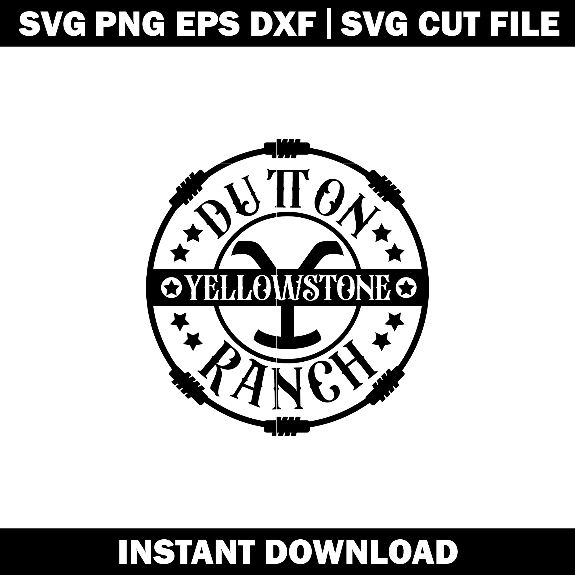 Dutton Ranch Yellowstone svg, Yellowstone file svg, logo shi | Inspire ...