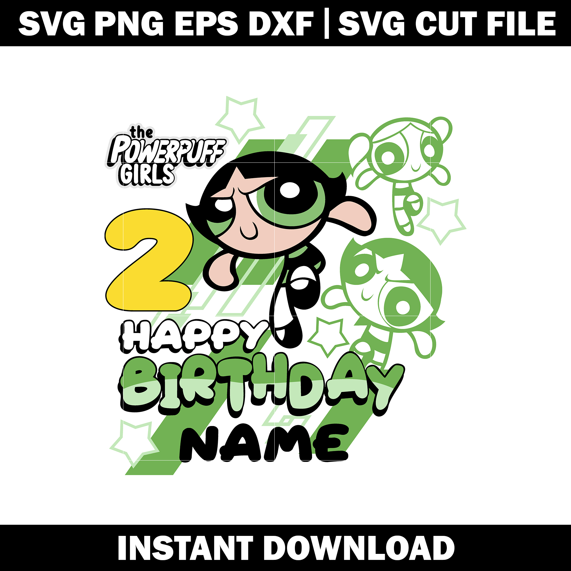 Happy Birthday Buttercup svg, The Powerpuff Girls Svg, Carto | Inspire ...