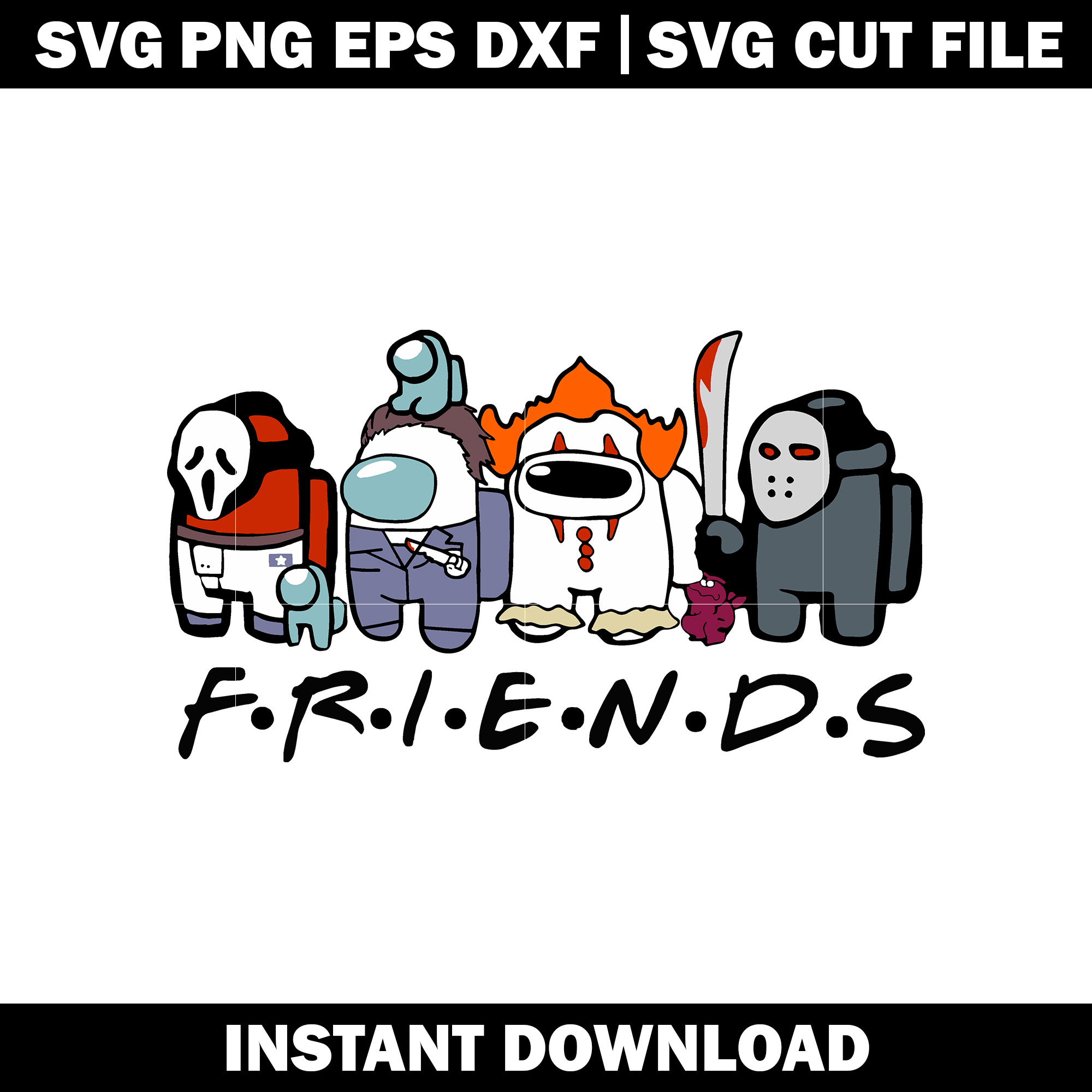 Among Us Ghostface Michael Myers svg, Halloween svg, logo sh | Inspire ...