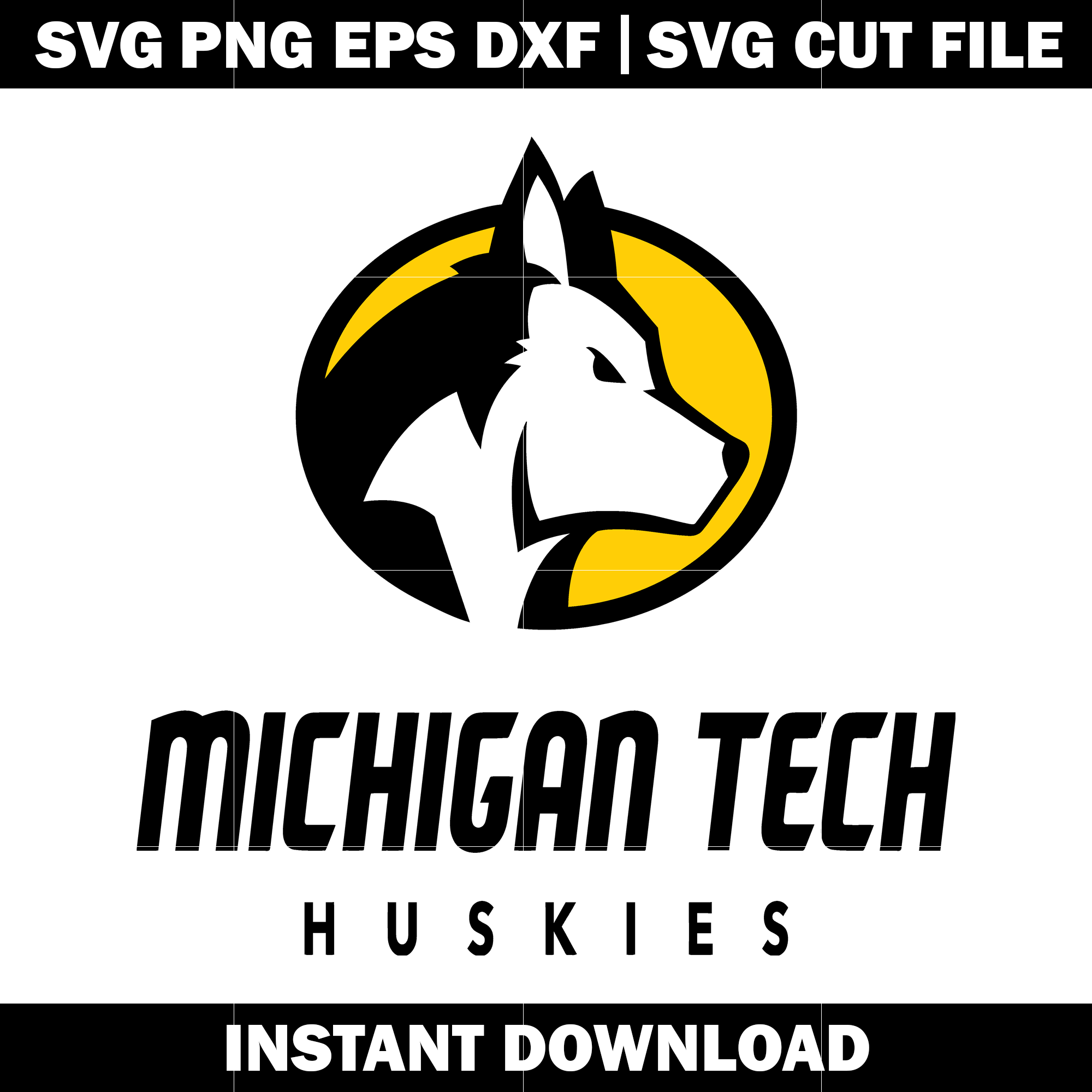 Michigan Tech Huskies Logos Svg, Ncaa png, Logo Sport svg, l - Inspire ...