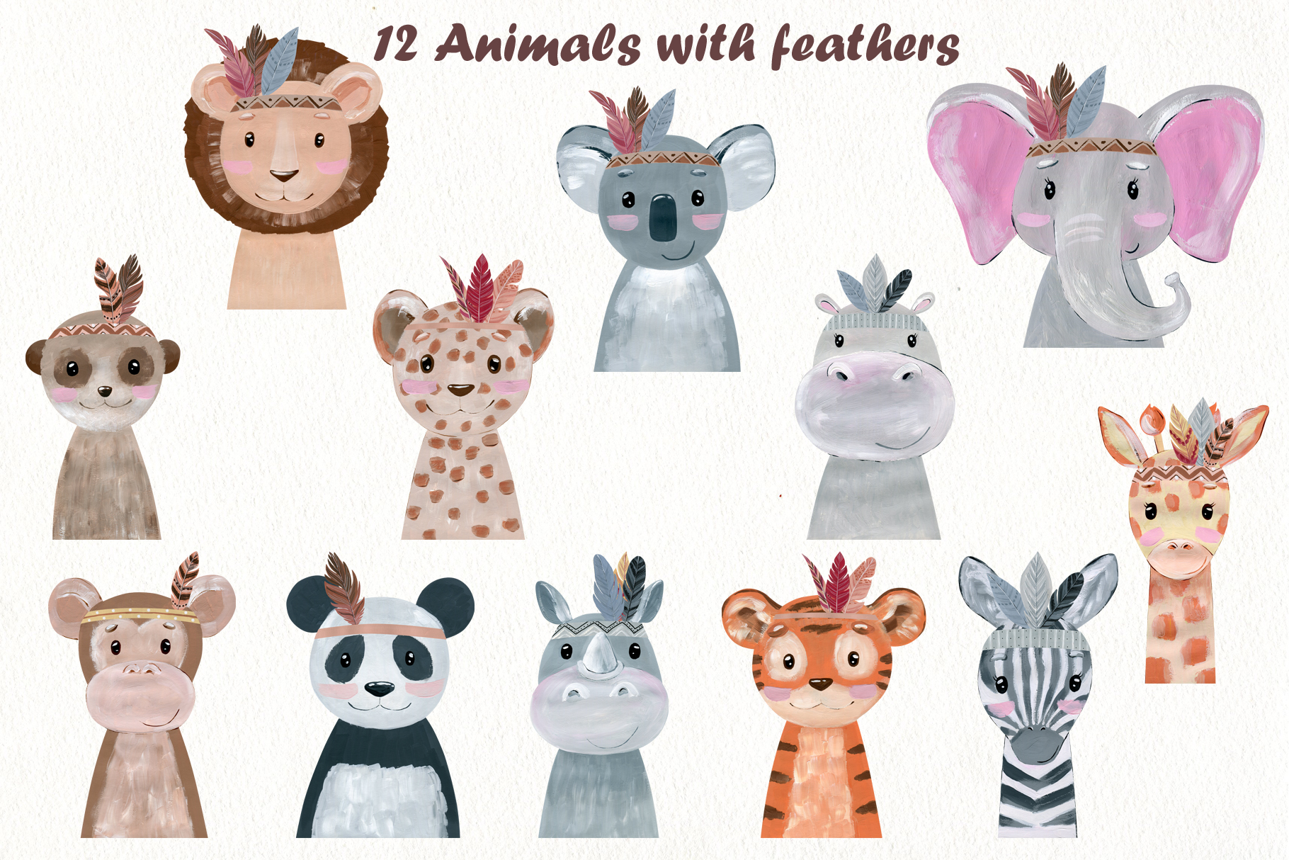 Safari animals, boho, african animals, jungle animals, png, | Inspire ...