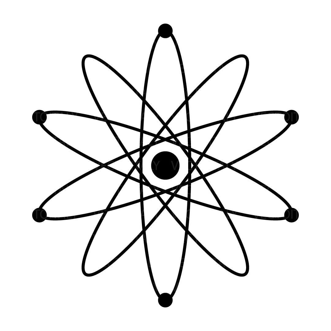 Atom illustrated in vector and available in SVG, PDF, Eps, P | Inspire ...