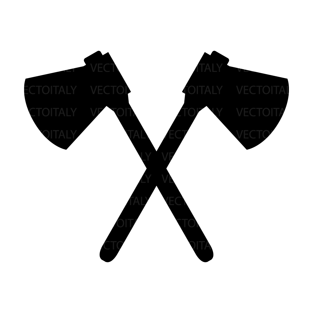 Crossed ax illustrated in vector and available in SVG, PDF, | Inspire ...