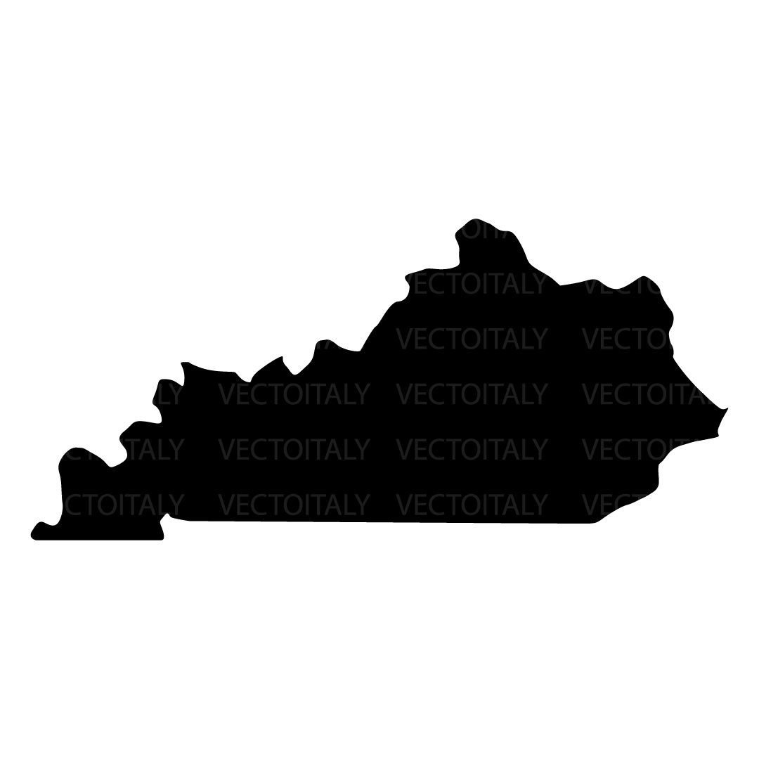 Kentucky map illustrated in vector and available in SVG, PDF | Inspire ...