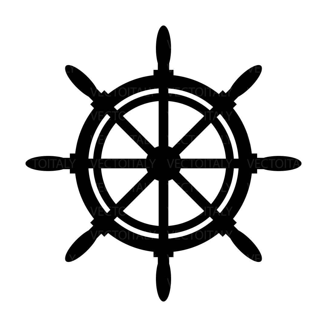 Ship wheel illustration in vector and available in SVG, PDF, | Inspire ...