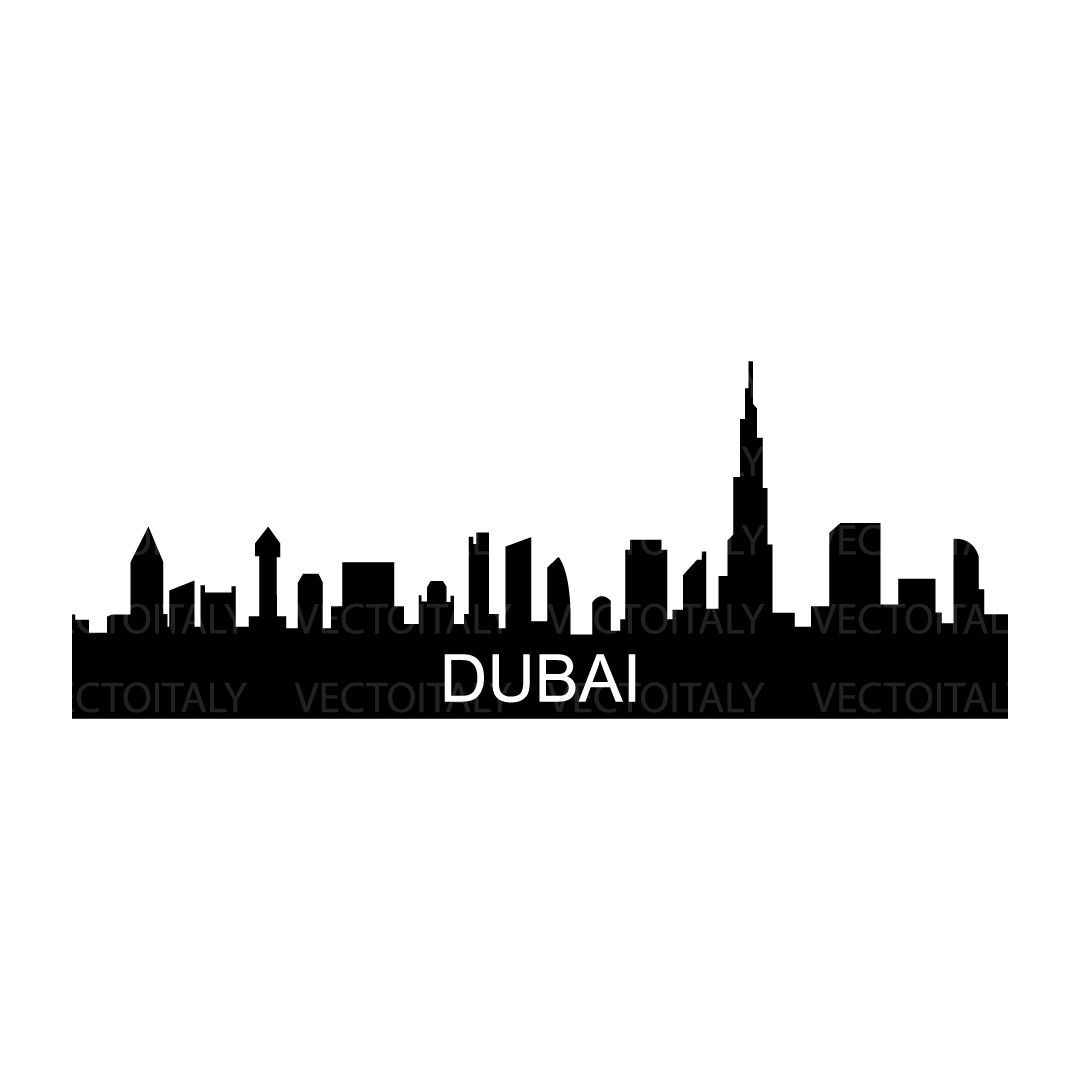 Dubai skyline illustration in vector and available in SVG, P | Inspire ...