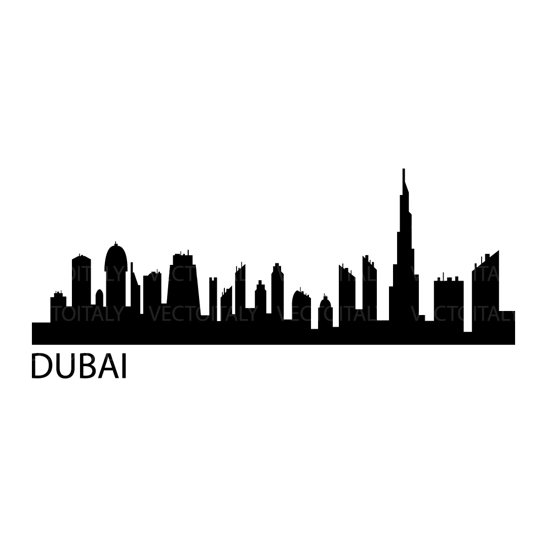 Dubai skyline illustration in vector and available in SVG, P - Inspire ...
