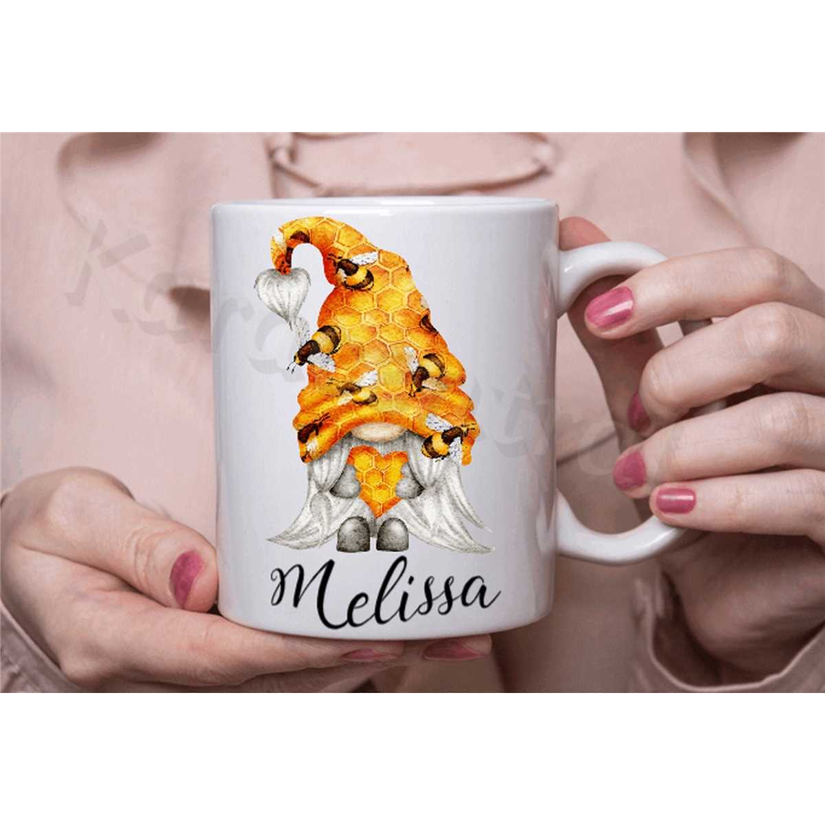 Personalised Gnome Mug| Honey Bee Mug | Honey Comb Gnome Cof | Inspire ...