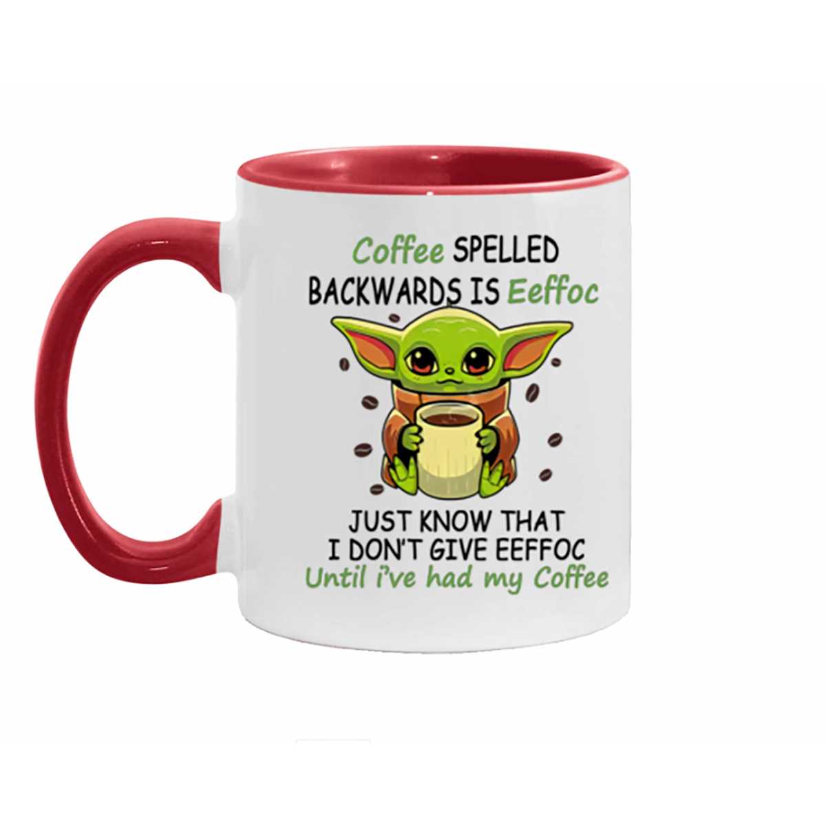 Coffee Spelled Backwards Is Eeffoc Accent Mug 11O-15 oz | Inspire Uplift
