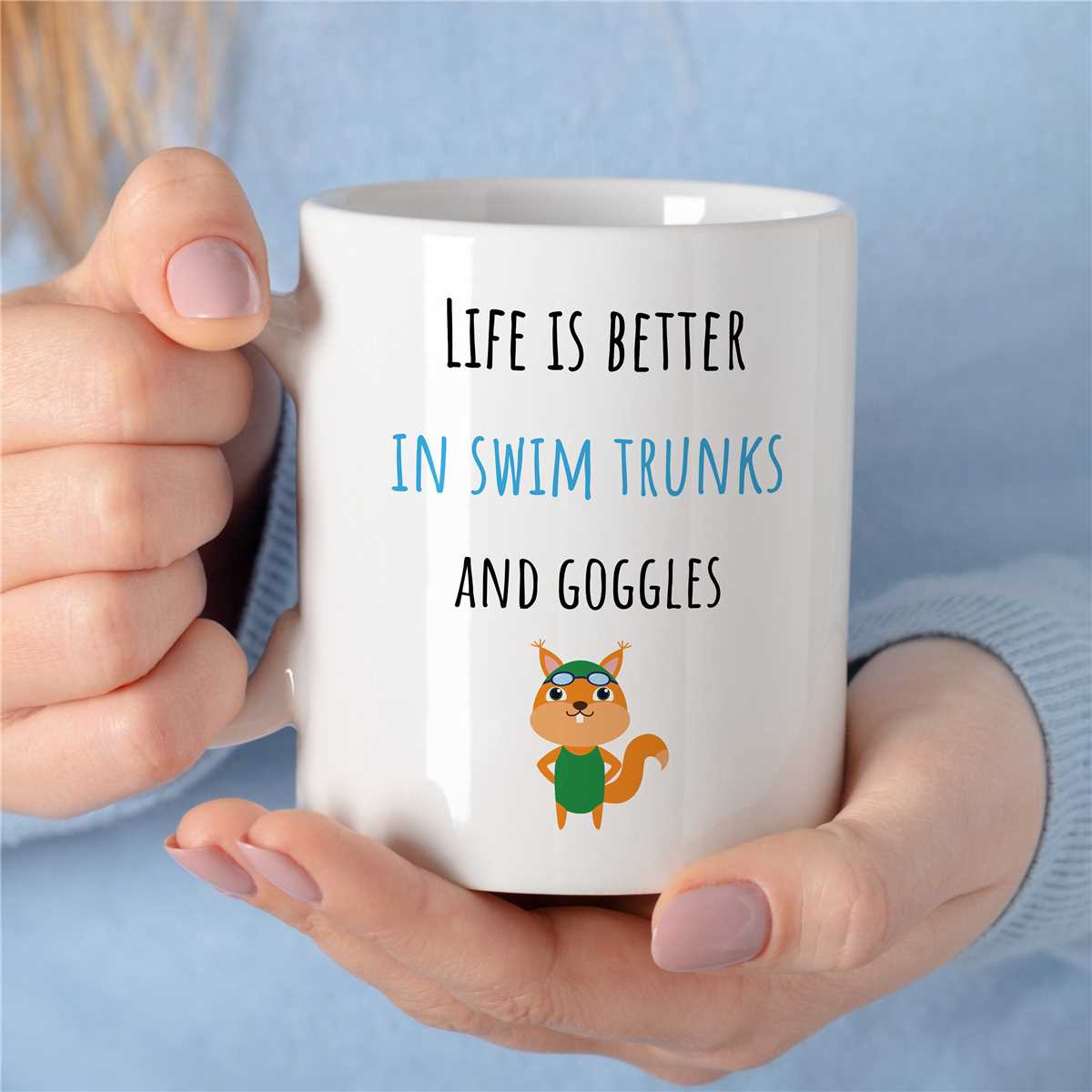 Gift for Swimming Group, Sea Swimmer Mug, Swim Buddy Gift, B | Inspire ...