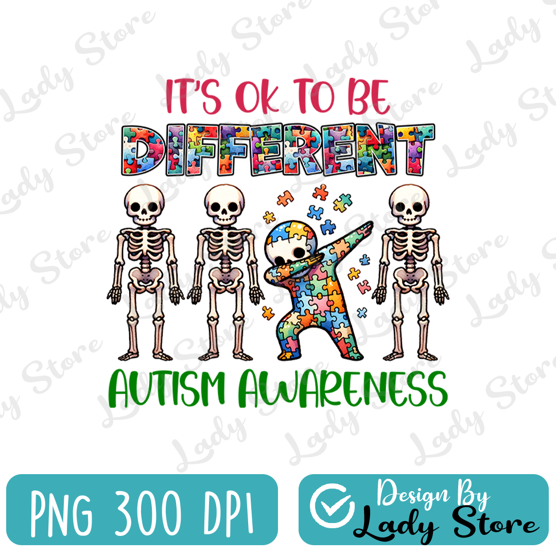 Different Autism Skeleton PNG, Autism Awareness png - Inspire Uplift