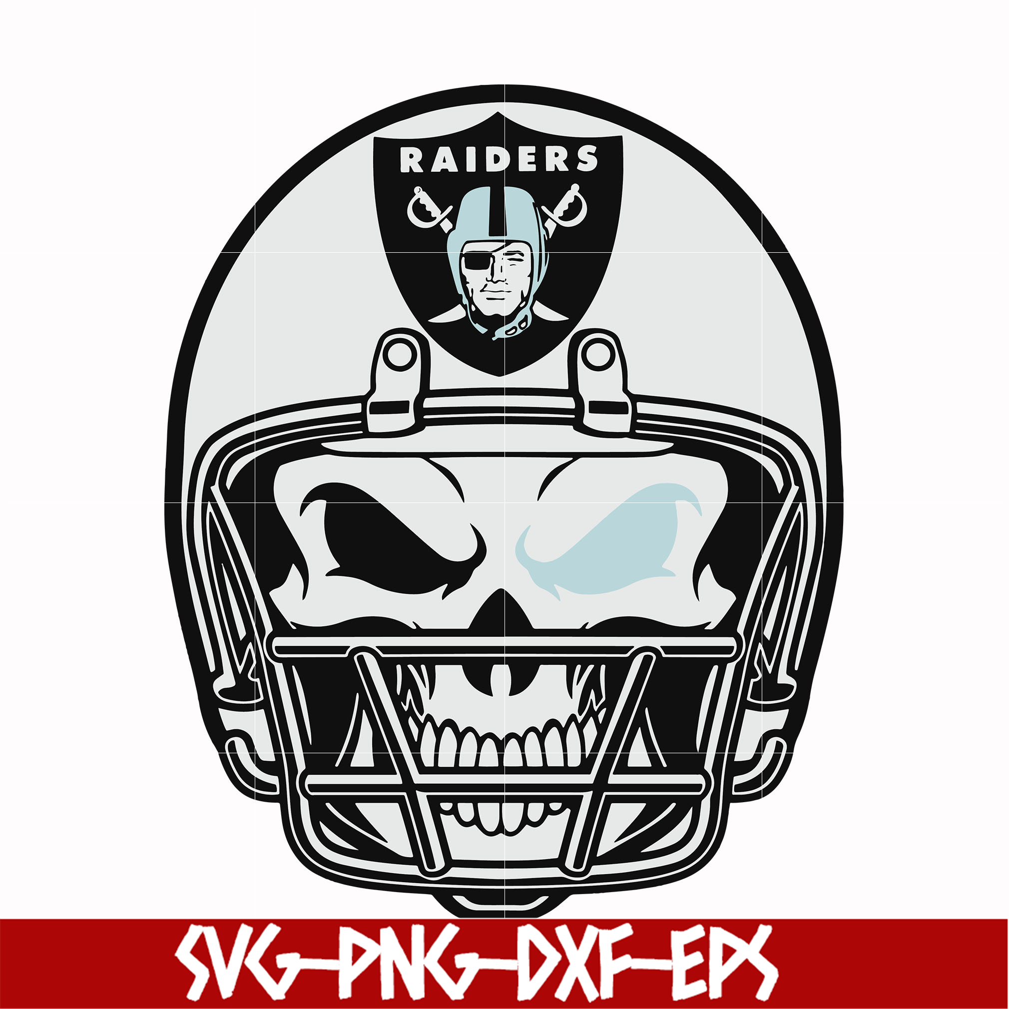 Las Vegas Raiders skull, svg, png, dxf, eps file NFL0000188 - Inspire ...