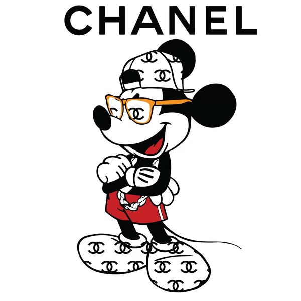 Chanel Mickey disney Fashion Svg, Mickey Chanel Logo Svg - Inspire Uplift