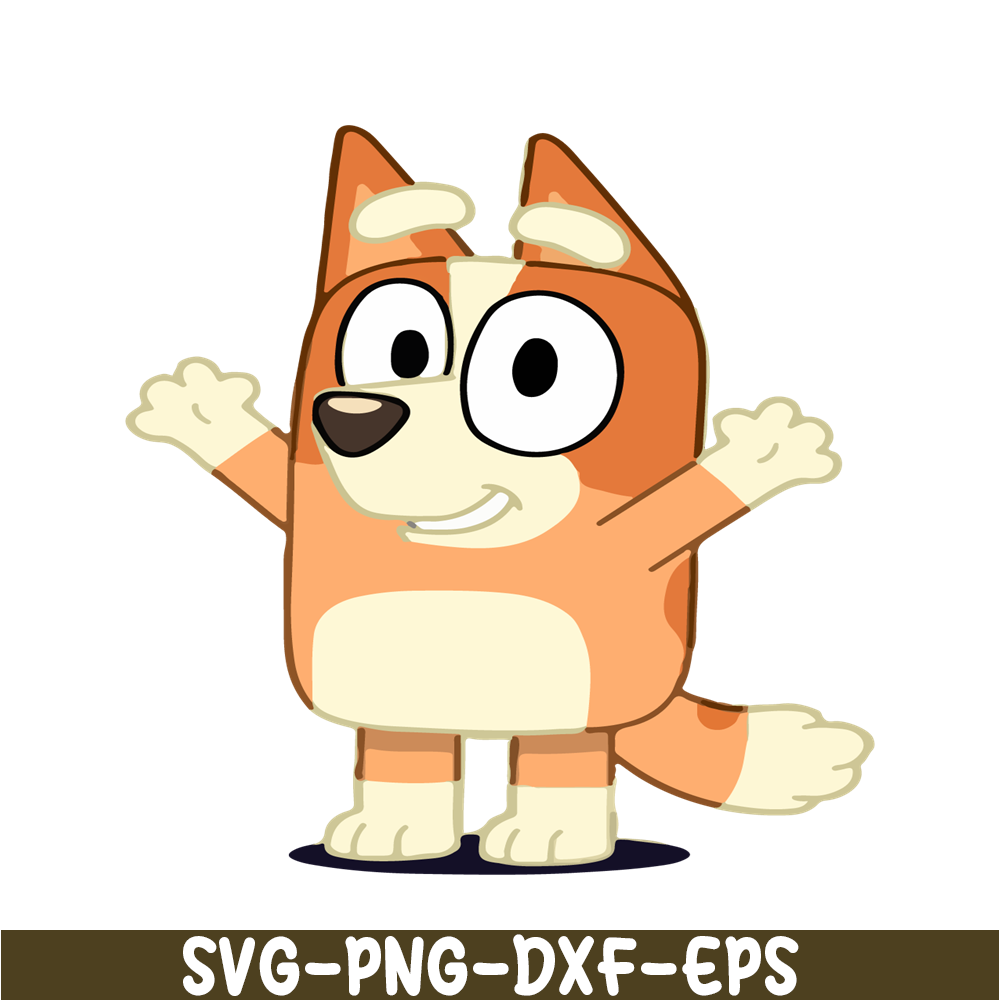 Happy Bingo SVG PDF PNG Bluey Cartoon SVG Bluey Characters S - Inspire ...