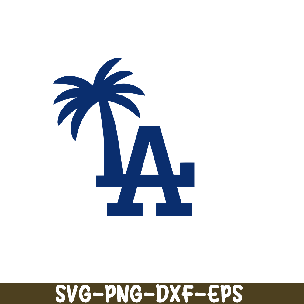 LA Dodgers Coconut Tree SVG, Major League Baseball SVG, MLB | Inspire ...