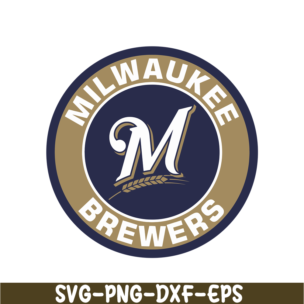 Milwaukee Brewers Simple Logo SVG, Major League Baseball SVG | Inspire ...