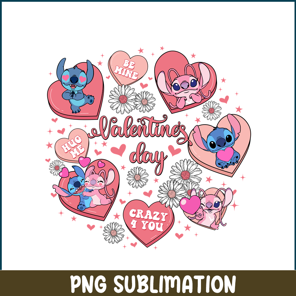 Stitch Angle Couple PNG | Inspire Uplift