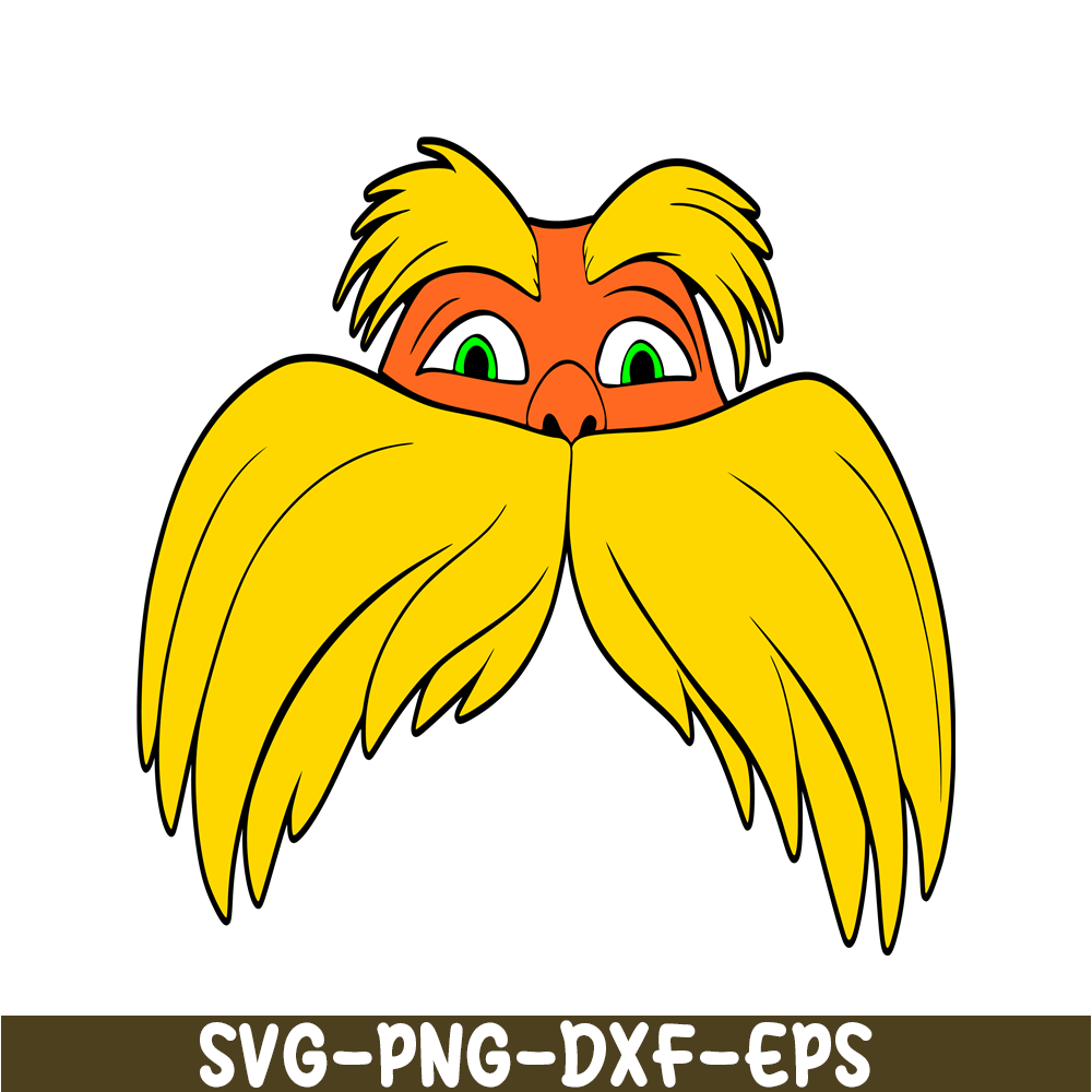 Lorax face SVG, Dr Seuss SVG, Dr. Seuss' the Lorax SVG DS105 - Inspire ...