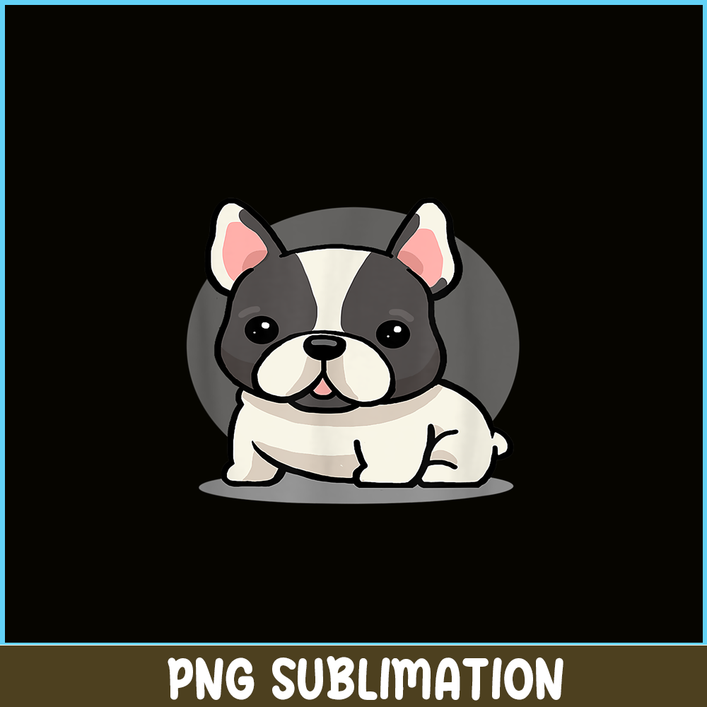 Cute Kawaii French Bulldog PNG, Chibi Dog PNG, Frenchie Dog - Inspire ...