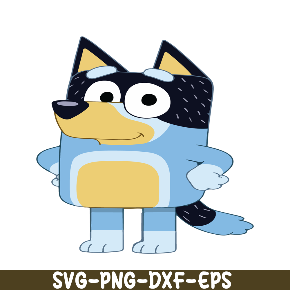 Bluey Bandit SVG PDF PNG Bluey Character SVG Bluey Cartoon S - Inspire ...