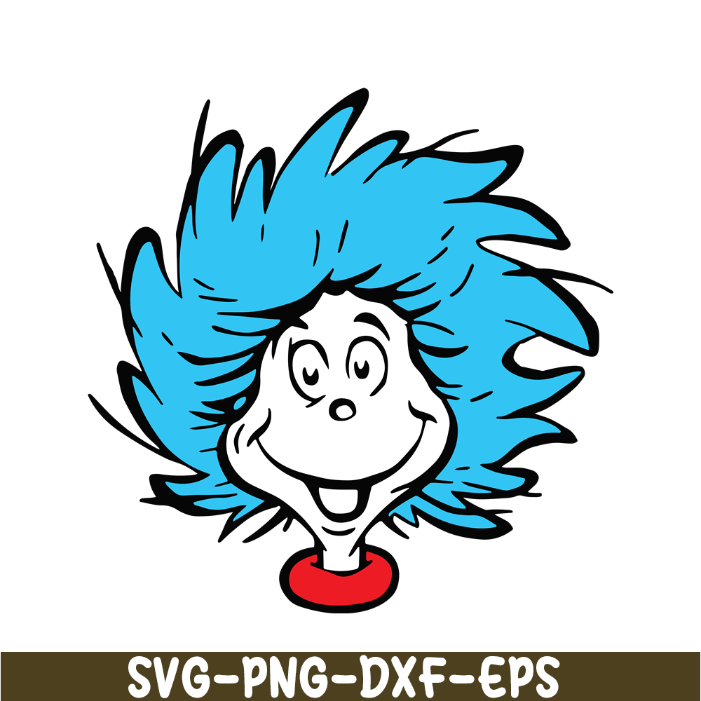 Thing 1 Character SVG, Dr Seuss SVG, Cat in the Hat SVG DS10 | Inspire ...