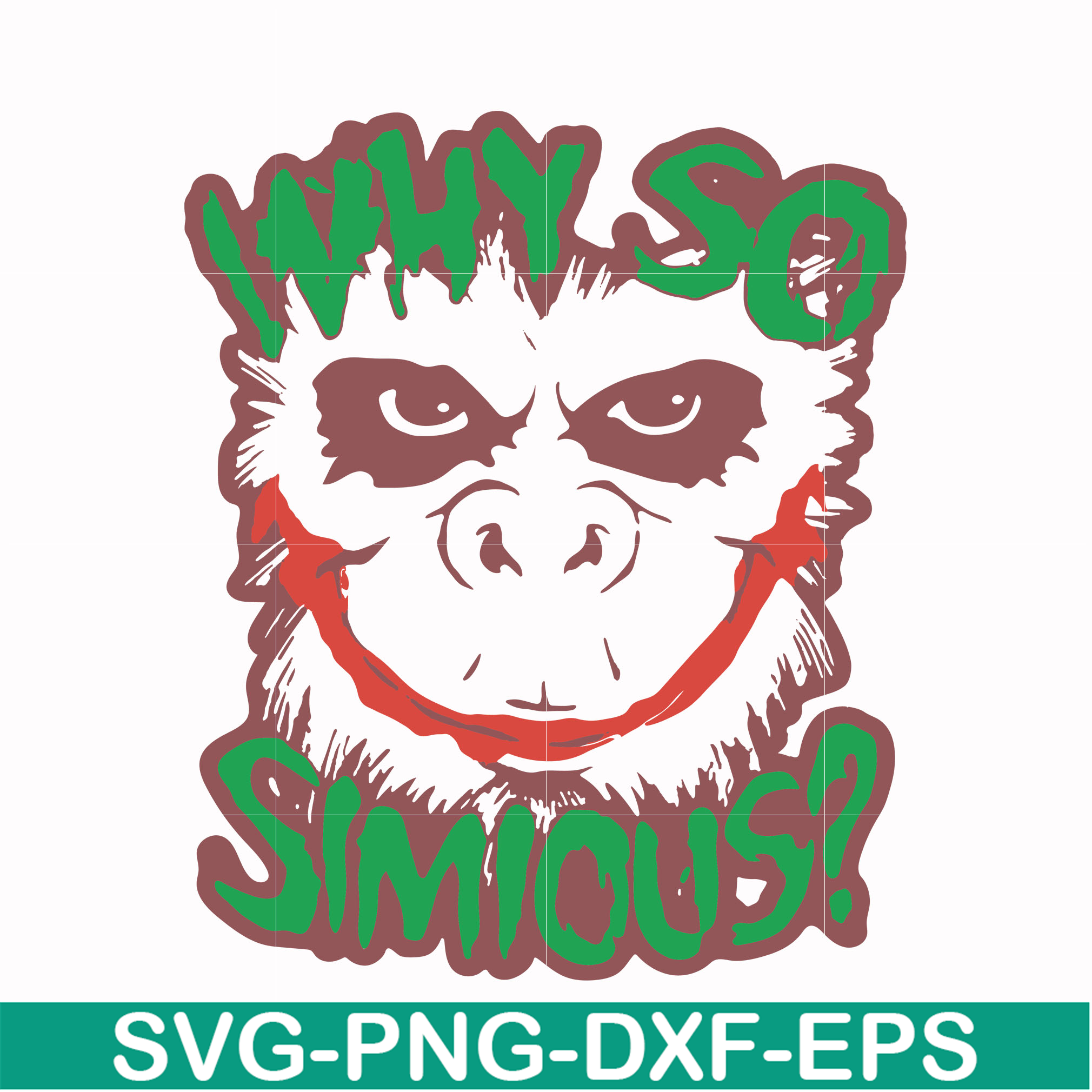 Why so simious svg, png, dxf, eps digital file HLW0021 | Inspire Uplift