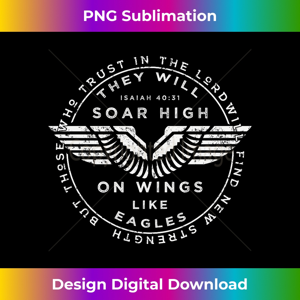 Soar On Wings Like Eagles Mens Christian Long Sleev - Bespok | Inspire ...