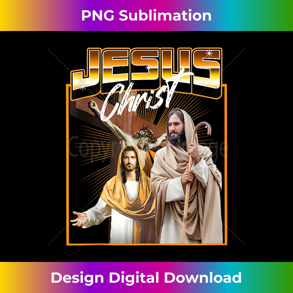 Jesus Christ Meme Retro 90s Bootleg Rap Merch Style Tank T - - Inspire ...