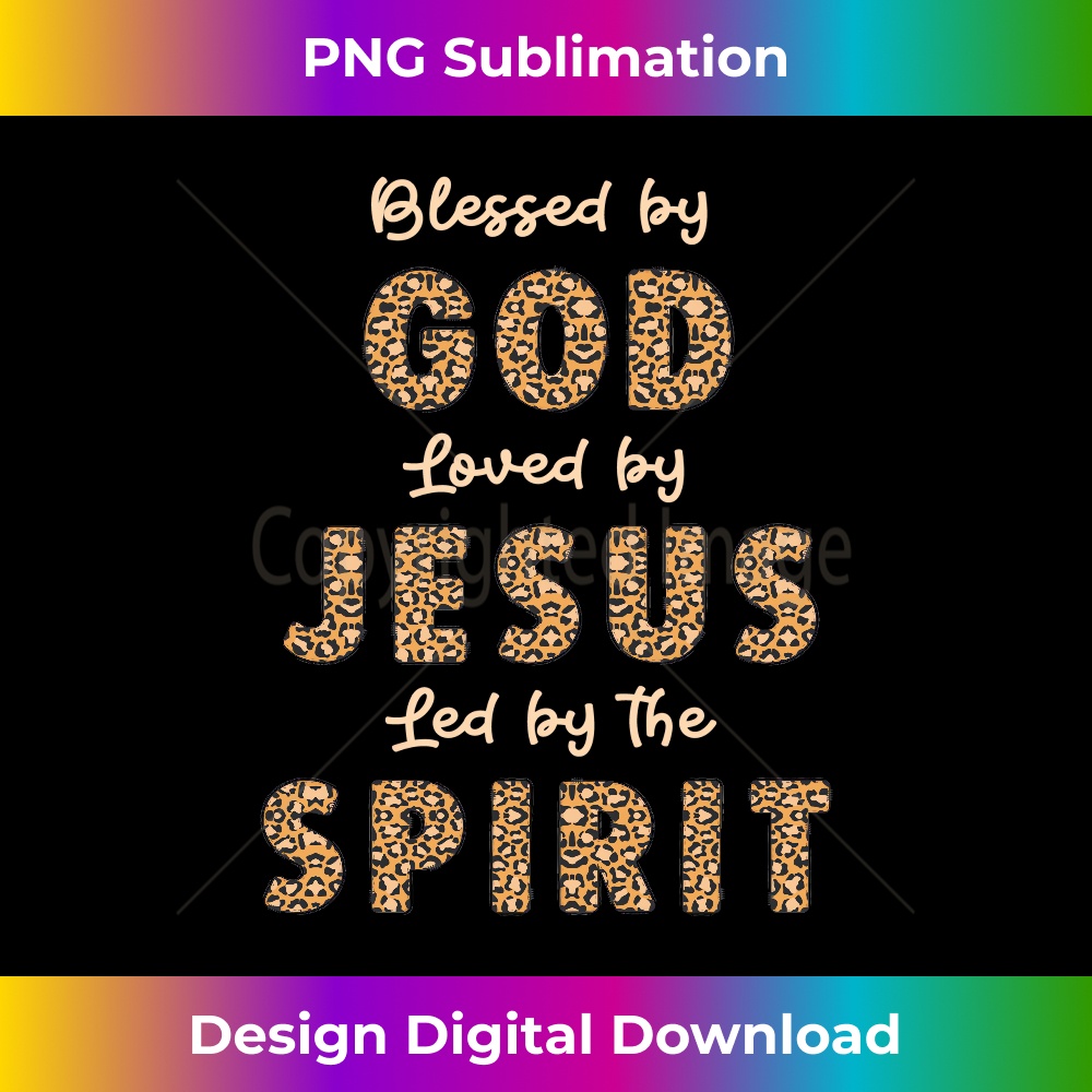 Blessed By God - Loved By Jesus, Cute Leopard Text Christian | Inspire ...