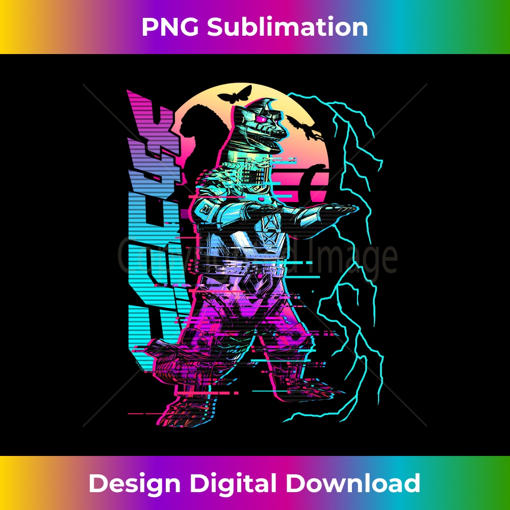 Godzilla Neon Mechagodzilla Long Sleeve - Timeless PNG Subli | Inspire ...