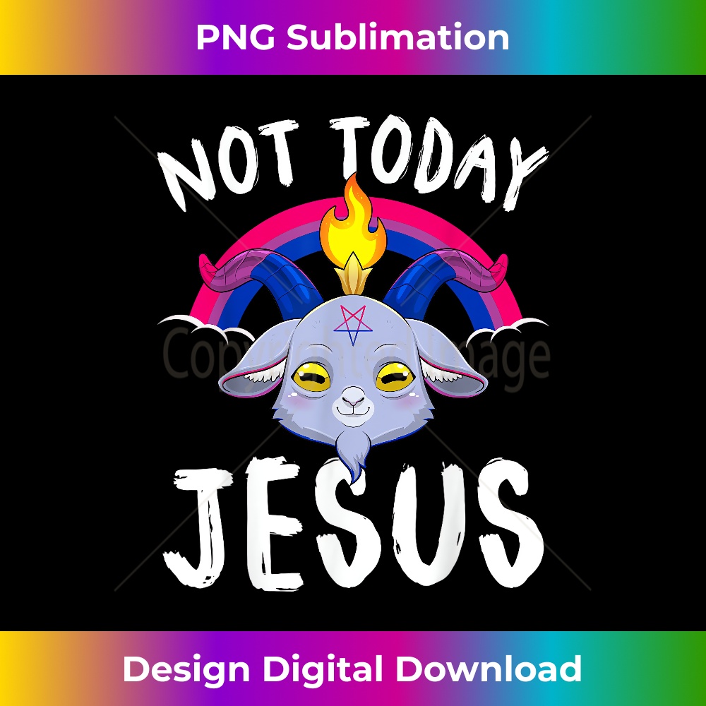 Today Not Jesus Satan Bisexual Baphomet Goat Bi Sat - Bespok - Inspire ...