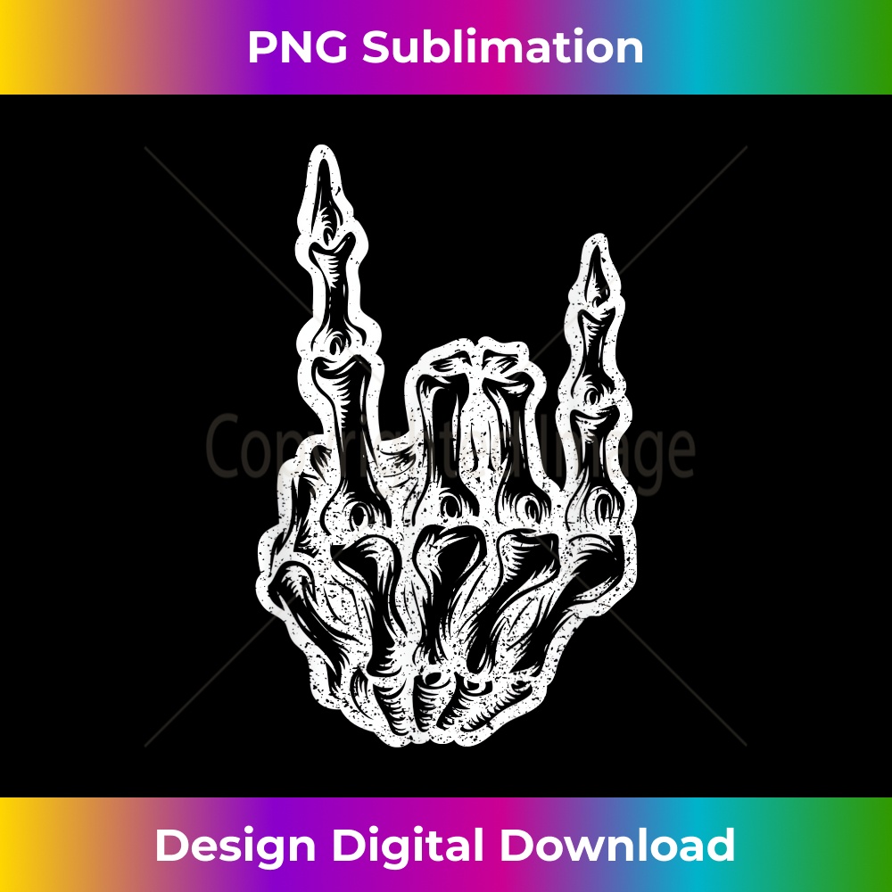 Rock n Roll Skeleton Hand Cool Halloween Rock Concert Bands | Inspire ...