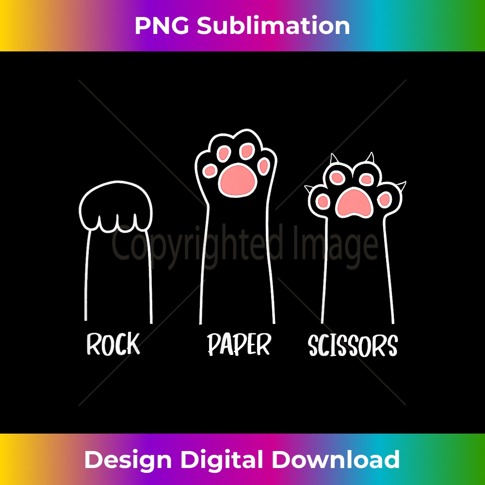 Rock Paper Scissors Hand Game Cute Paw Funny Cat - Deluxe PN - Inspire ...
