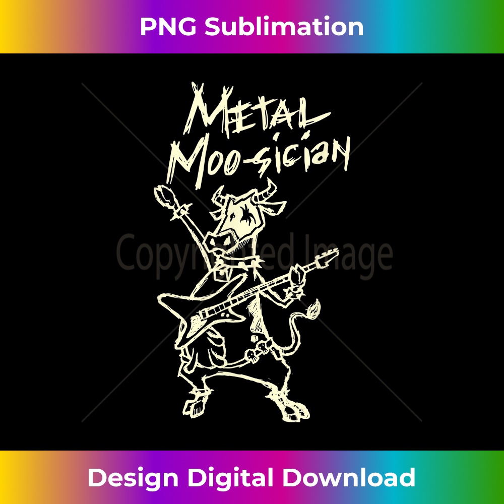 Heavy Metal Moosician Goth Bull Clothing Guitar Playing Cow | Inspire ...