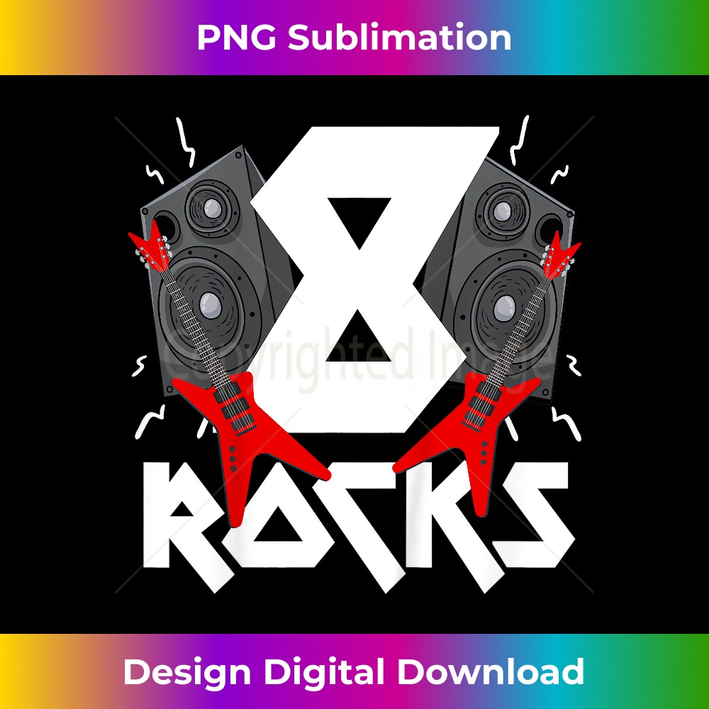 Kids 8 Rocks Birthday Party 8 Year Old Rock N Roll Star 8th - Inspire ...