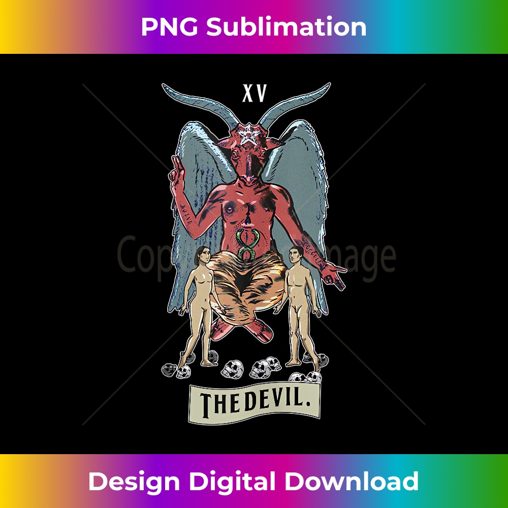 The Devil Card Vintage Dark Symbol Devilish Goth Lover Gift | Inspire ...