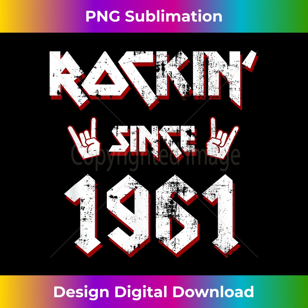 Rockin Since 1961 61th Birthday 61 Years Old Hard Rock - Eco | Inspire ...