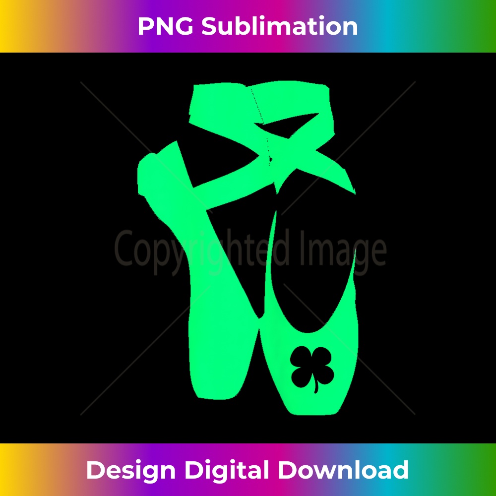 St Patricks Day Ballerina Ballet Dancer Shoes Clover Design - Inspire ...